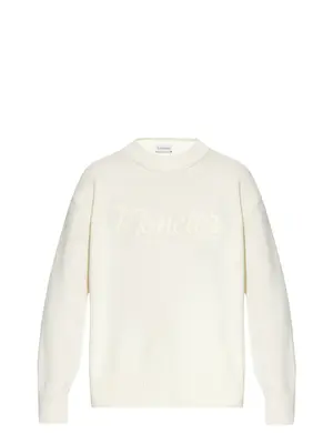 Moncler Embroidered-logo Sweatshirt - White