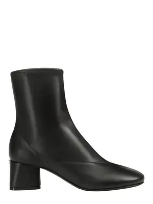 SERGIO ROSSI Sr Pilier Leather Ankle Boots - Black