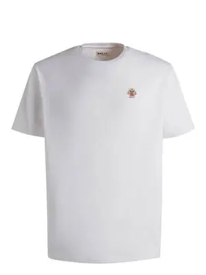 Bally Logo-embroidered T-shirt - White
