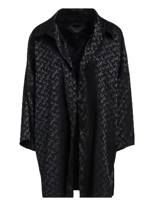 RRD Jacquard Satin Oversized Shirt Black