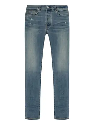 Amiri Stack Low-rise Skinny Jeans - Blue
