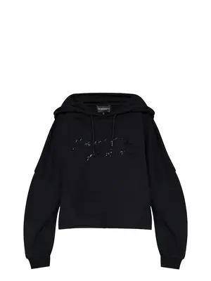 Emporio Armani Logo-print Hoodie - Black