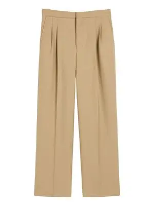 AMI AMI Paris Pressed-Crease Wool Trousers