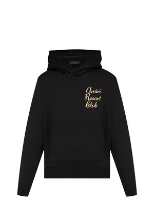 Amiri Embroidered Logo Hoodie - Black