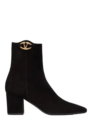 Valentino Garavani 70mm Vlogo The Bold Edition Ankle Boots - Black