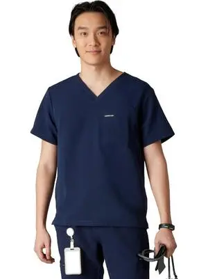 MEMBERS ONLY Brighton 3-pocket Scrub Top - Navy