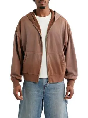 ELWOOD Beachwood Zip Up Hoodie - Brown