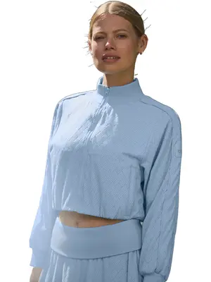 ALO Cropped Full Zip Jacket