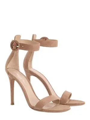 GIANVITO ROSSI Gianvito Rossi Portofino 105 Sandals Nude Suede