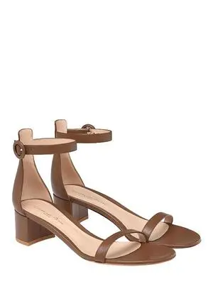 GIANVITO ROSSI Gaeta 45 Sandal - Brown Leather
