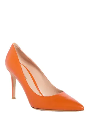 GIANVITO ROSSI Gianvito Rossi Gianvito 85 Pumps Orange Leather