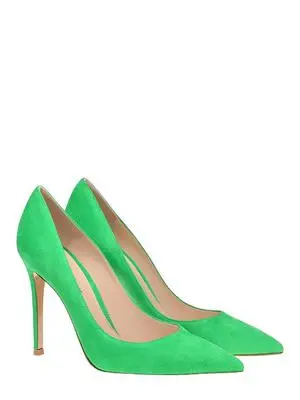 GIANVITO ROSSI Gianvito 105 Pumps Green Suede
