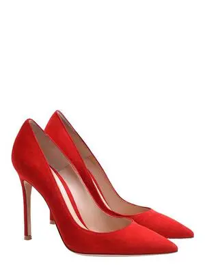 GIANVITO ROSSI 105 Pumps - Red Suede