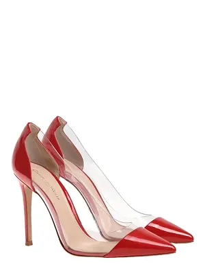 GIANVITO ROSSI Gianvito Rossi Plexi Pumps Red