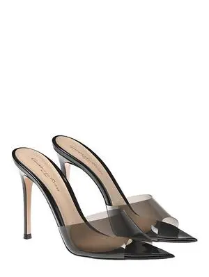 GIANVITO ROSSI Elle Mules - Black Tpu