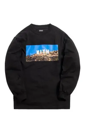 Kith Hollywood Long Sleeve Tee Shirt - Black