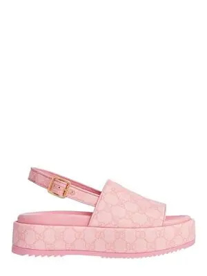 Gucci Gg Platform Sandal - Pink