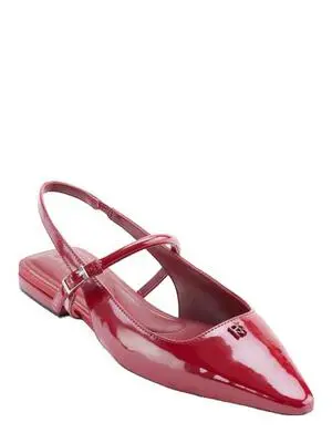 Dkny Cairo Slingback Flat Ruby Red