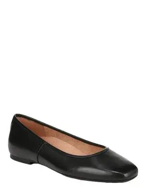 Vionic Orinda Square Toe Flat Black