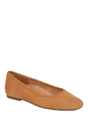 Vionic Orinda Square Toe Flat Camel