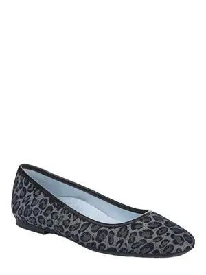 Vionic Orinda Square Toe Flat Denim Multi