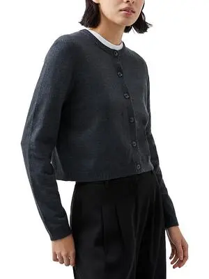 French Connection Cosysoft Fitted Cardigan Charcoal