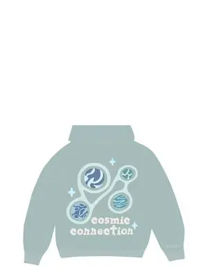 BROKEN PLANET Cosmic Connection Hoodie - Arctic