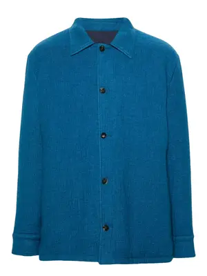Gabriela Hearst Argus Reversible Shirt Jacket - Blue