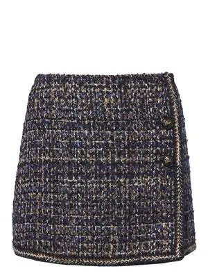 Etro Tweed Miniskirt - Blue