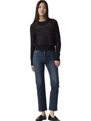 LEVI'S Wedgie Straight Ankle Jeans - Indifferent Indigo