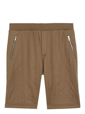 Helmut Lang Quilted Jersey Shorts - Taupe