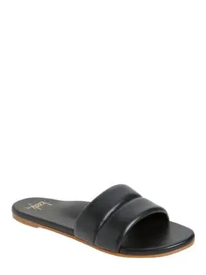 Beek Sugarbird Leather Slide Sandal - Black