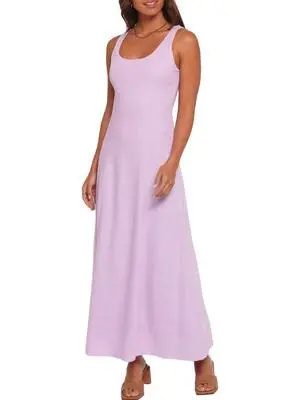 PETAL & PUP Tatum Sleeveless Linen Blend Maxi Dress - Lilac