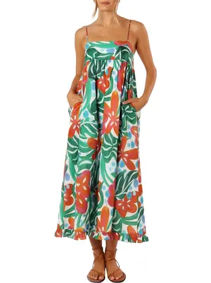 PETAL & PUP Miuccia Floral Maxi Dress - Kauai