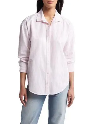 BEACHLUNCHLOUNGE Beachlunchlounge Stripe Oversize Shirt Rose Shadow
