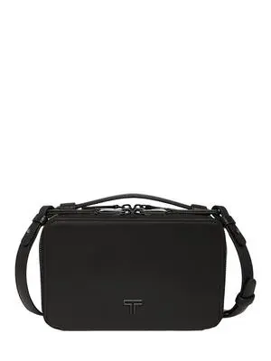 Tumi Myla Leather Crossbody Bag - Black/ Gunmetal