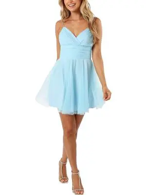 PETAL & PUP Petal & Pup Kienna Tulle Minidress Blue