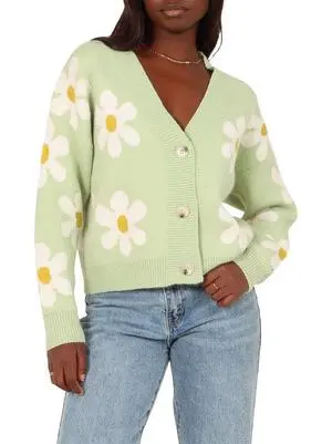 PETAL & PUP Petal & Pup Daisy Cardigan Green