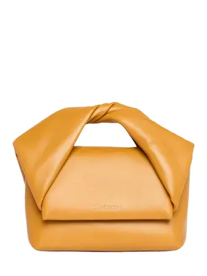 JW Anderson Small Twister Leather Tote - Brown
