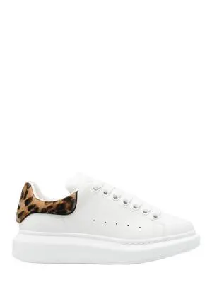 Alexander McQueen Oversized Leather Sneakers - White