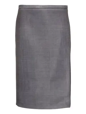 Philosophy Di Lorenzo Serafini Mid-rise Midi Skirt - Grey