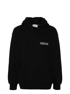 Carhartt Work In Progress Logo-print Cotton Hoodie - Black