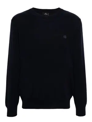 Etro Wool Jacquard Sweater - Blue