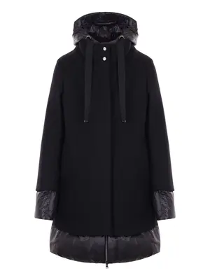 Herno A-line Lightweight Coat - Black