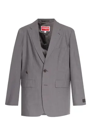 Kenzo Single-breasted Blazer - Grey