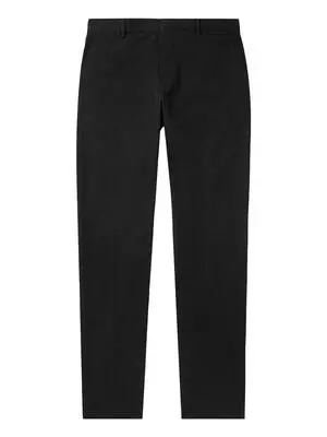 Zegna Straight-leg Stretch-cotton Twill Chinos - Black