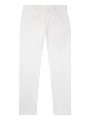 Zegna Straight-leg Stretch-cotton Twill Chinos - White