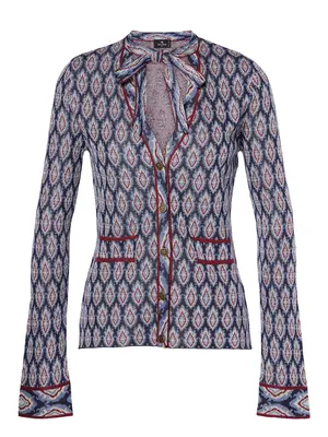 Etro Scarf-detailed Cardigan - Multicoloured