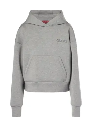 Gucci Jersey Hoodie - Grey