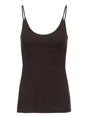 Khaite Selee Jersey Tank Top - Brown